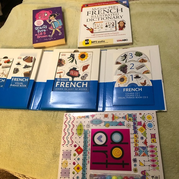 Other | French Learning Books With Cds French Book And The Bonus Dot ...